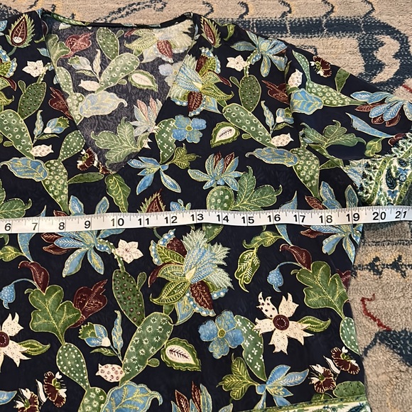 Tory Burch | Dresses | Tory Burch Garden Wisteria Silk Dress | Poshmark